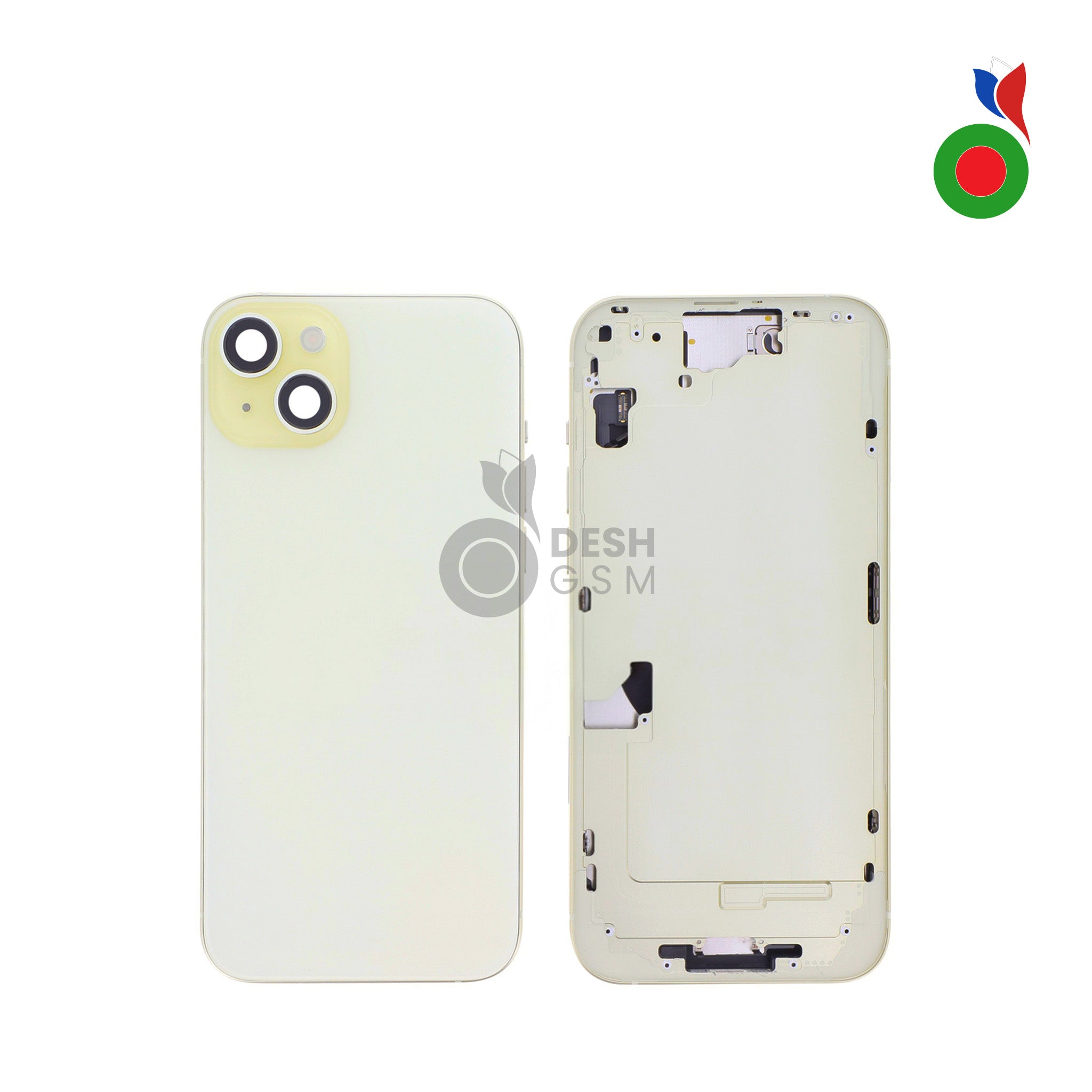 Chassis iPhone 15 (OEM) - JAUNE | Sans Logo – DESH GSM