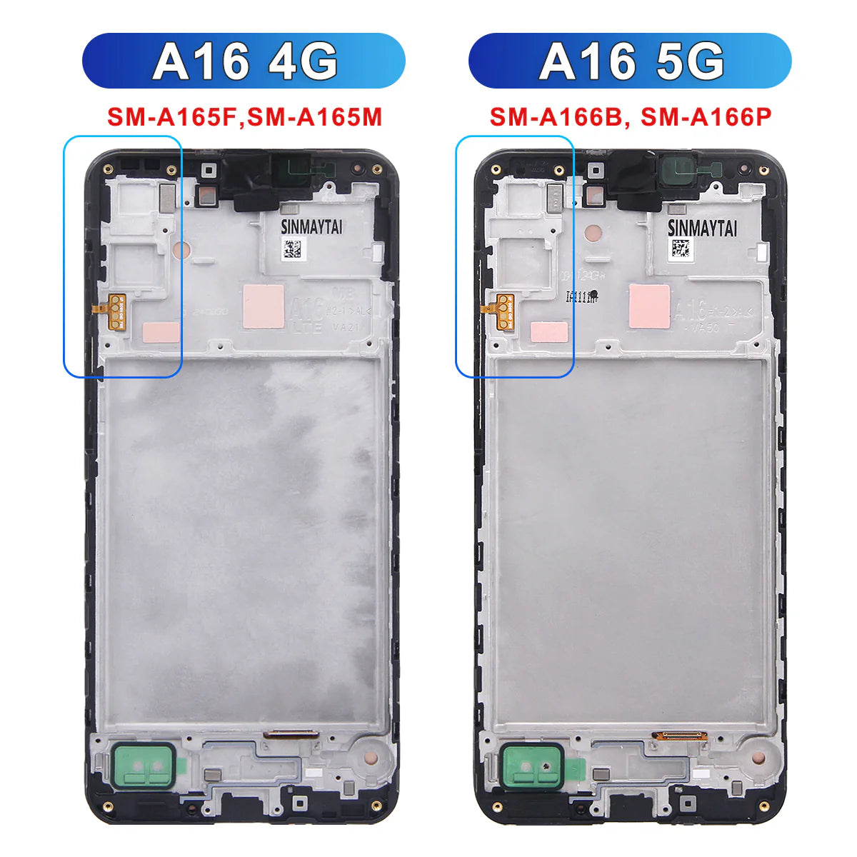 ECRAN COMPLET SAMSUNG A16 4G A165 SM A165B | AVEC CHASSIS (INCELL ...